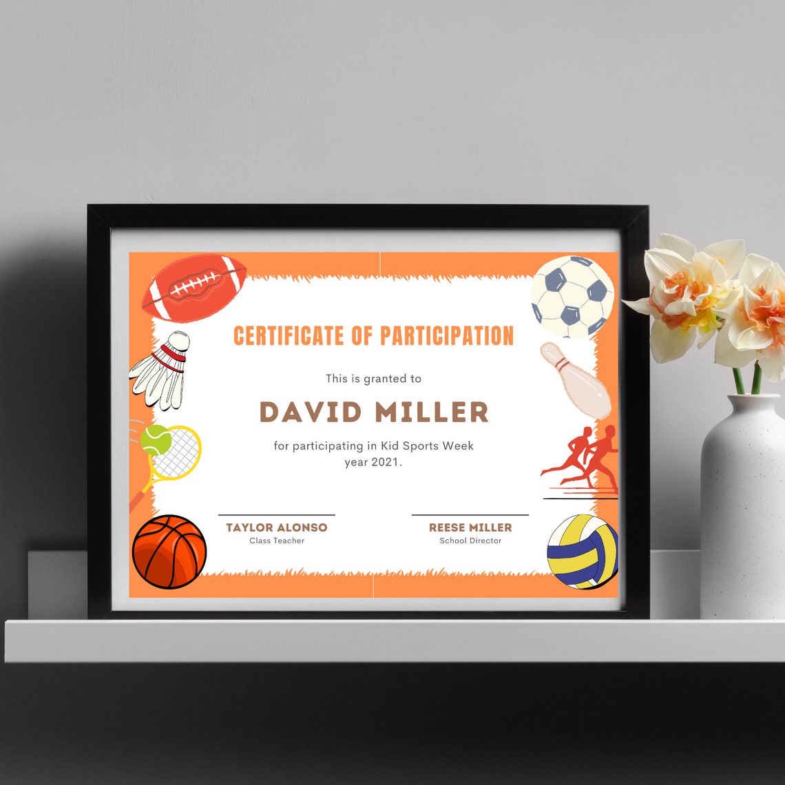 Editable Basketball Certificate Template Printable - Etsy