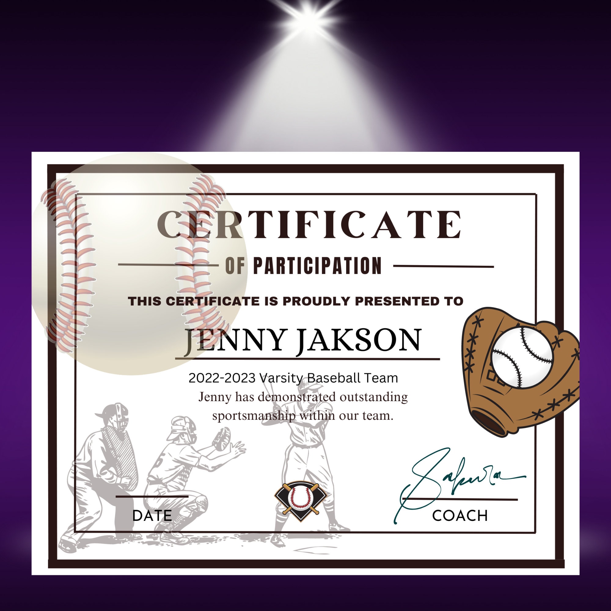Editable Baseball Award Certificate Bundle Team Party - Etsy