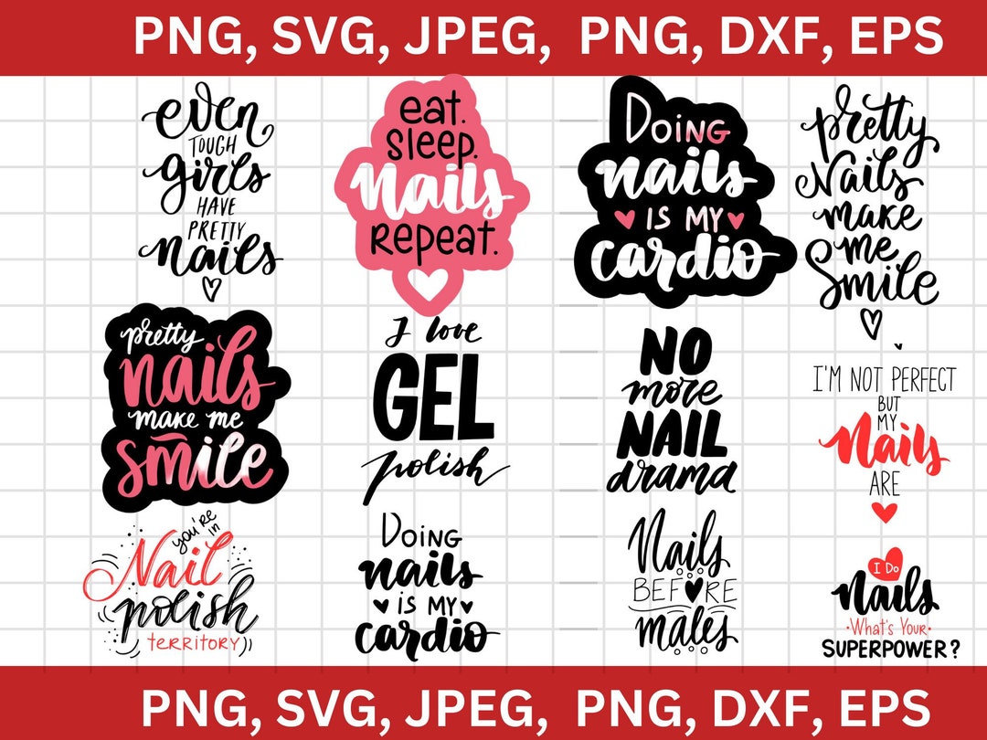 Nail Art Svg / Nail Artist SVG Cut Files\ Nail Tech SVG Bundle / Cut ...