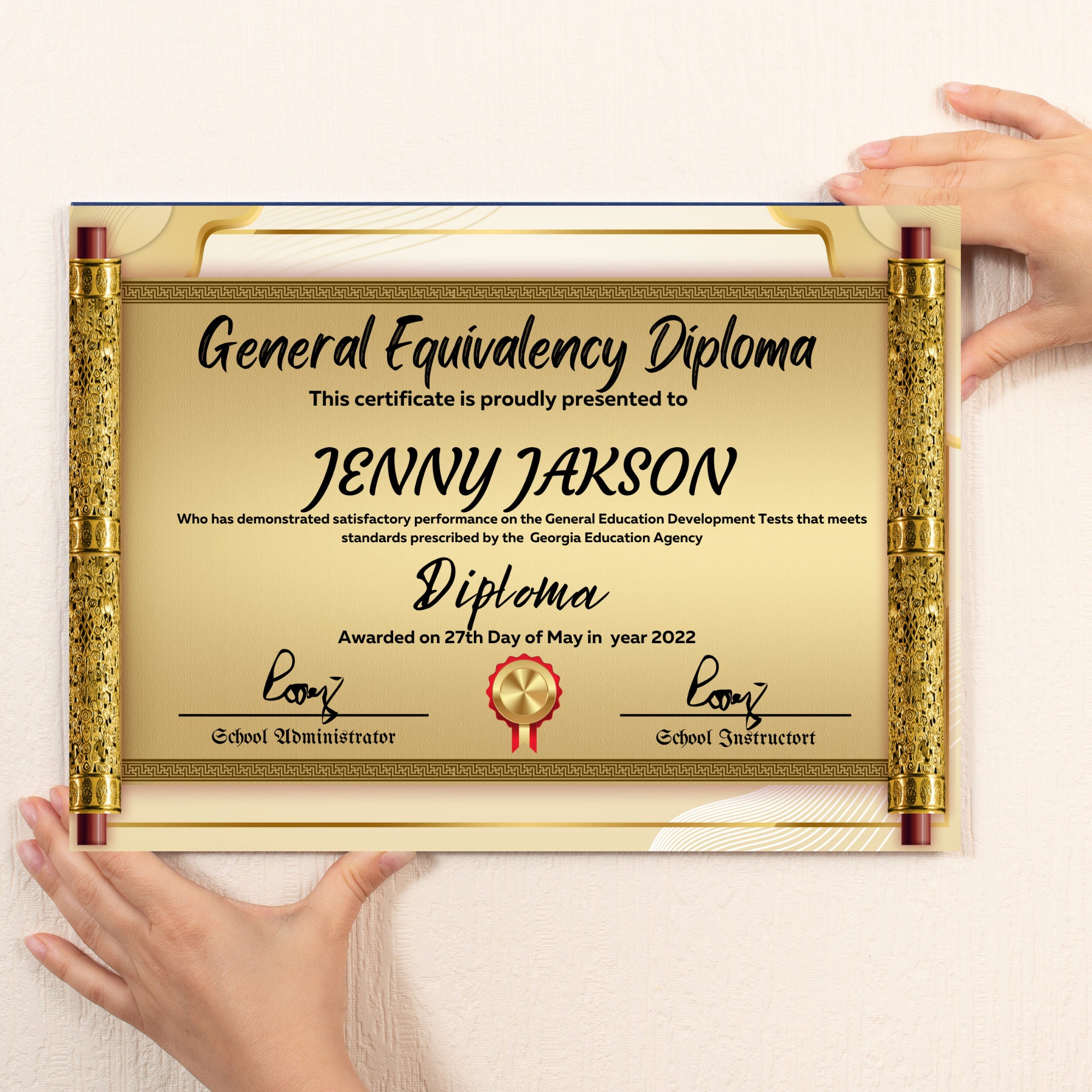 GED Diploma , Printable General High School Equivalency Diploma ...