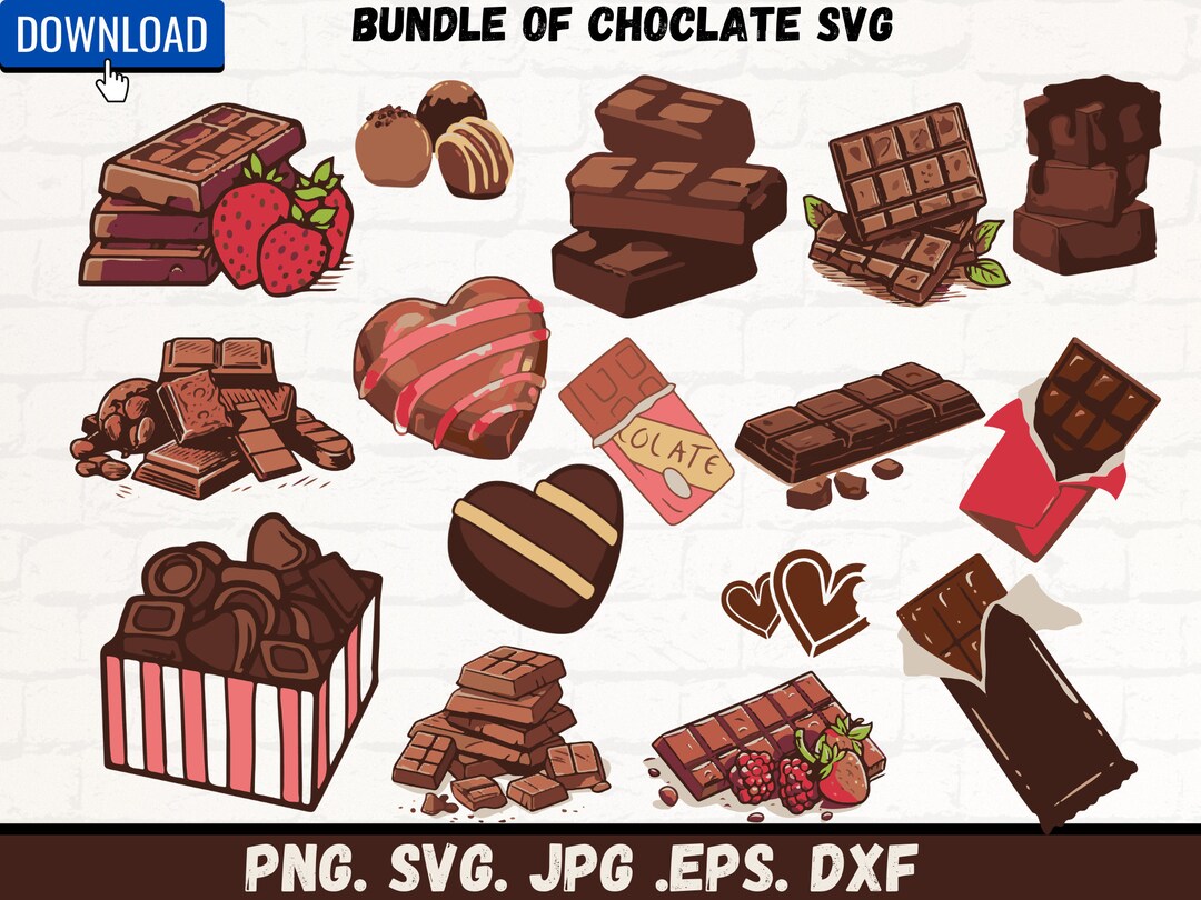 Chocolate SVG, Chocolate Bar Svg,chocolate Clip Art, Chocolate Bar ...