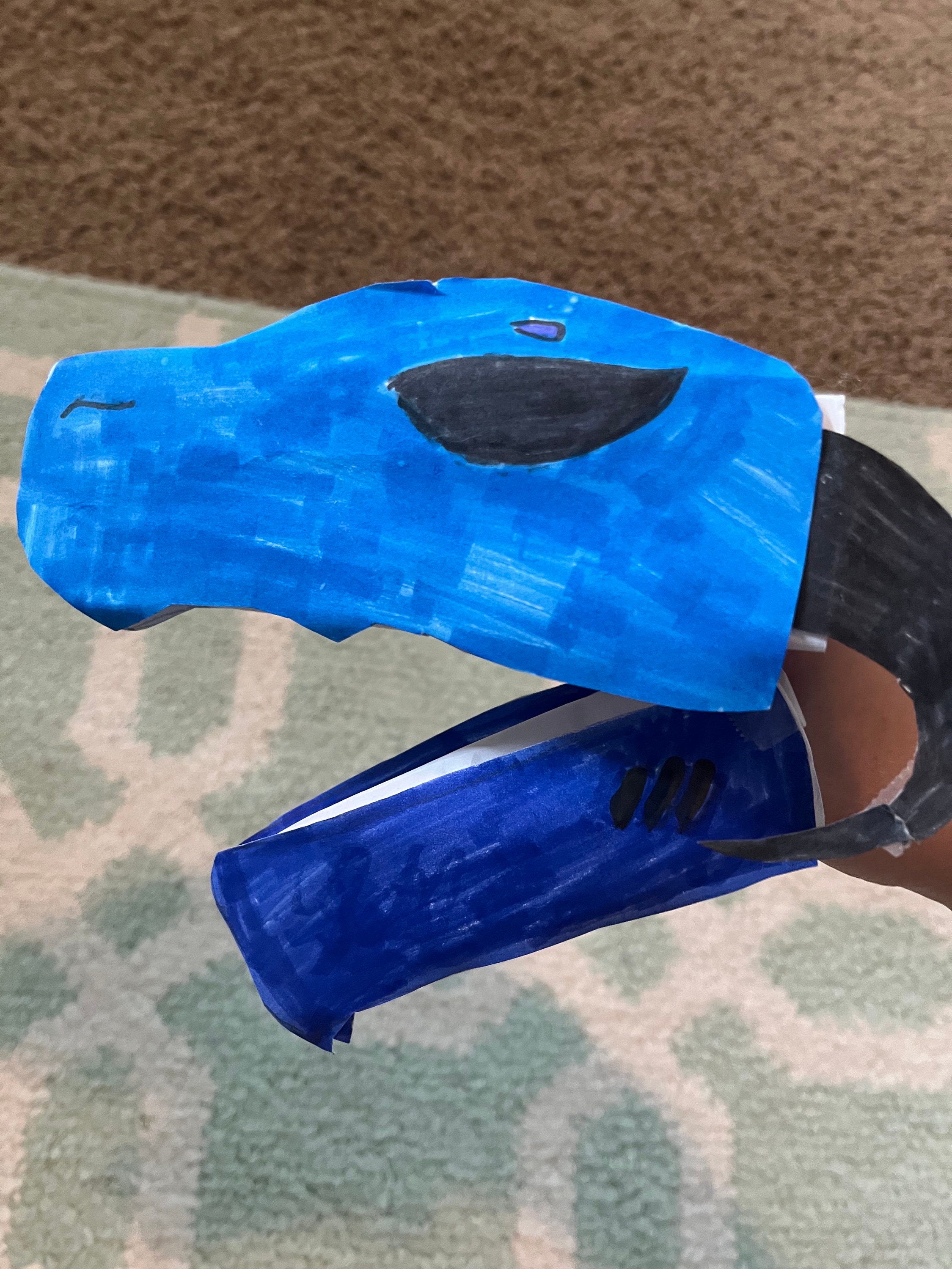 Blue Dragon Puppet - Etsy