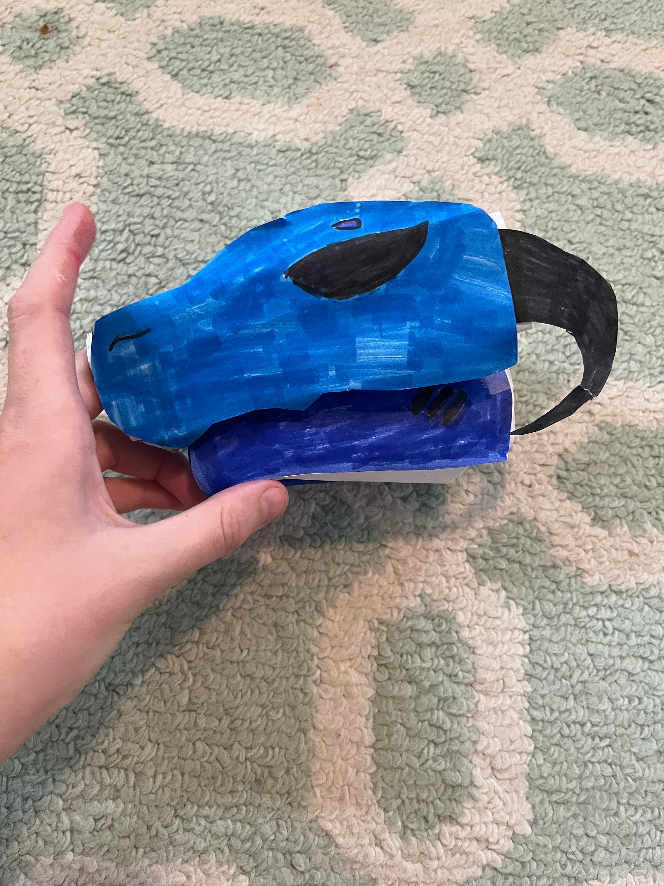 Blue Dragon Puppet - Etsy