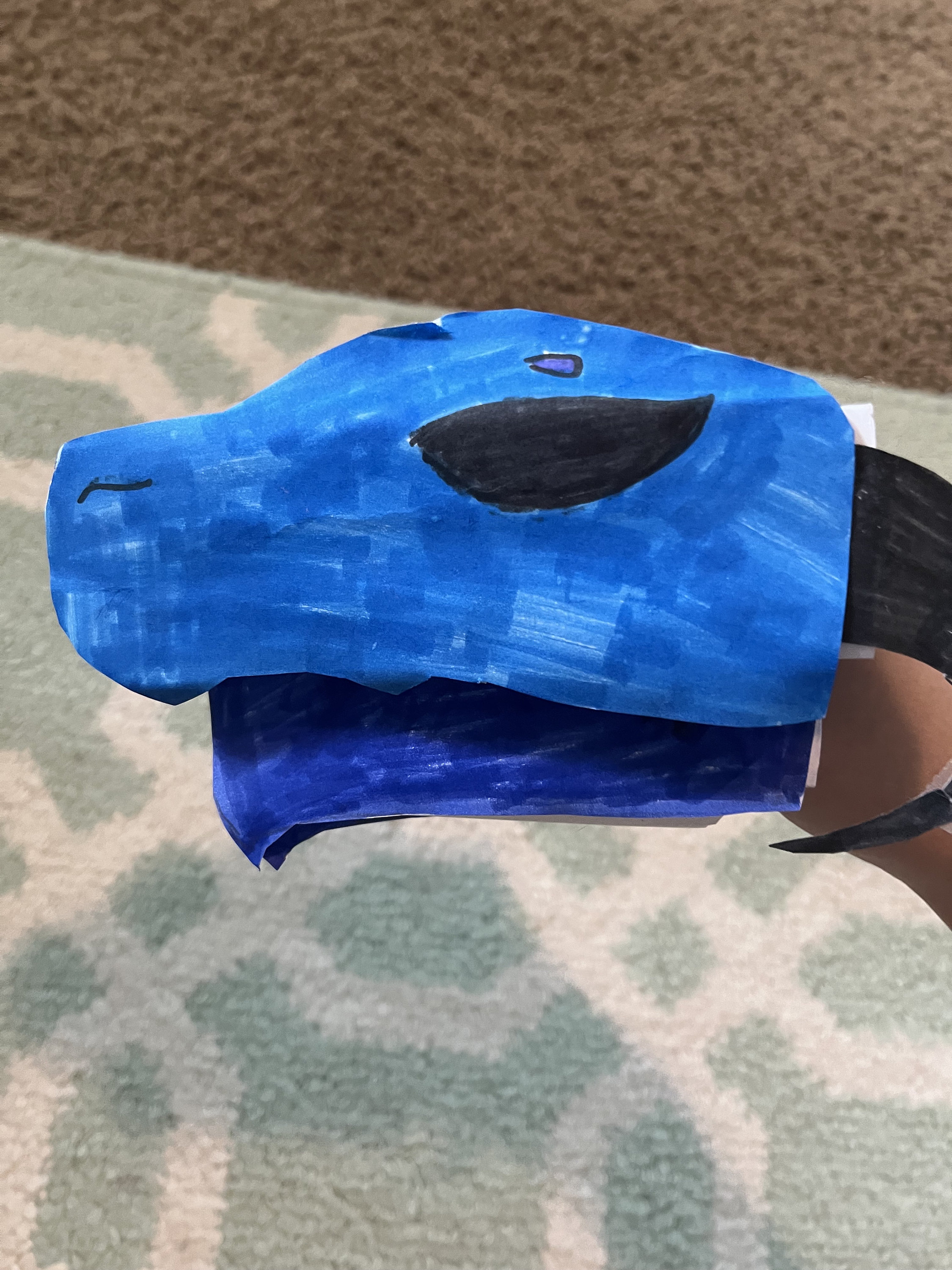 Blue Dragon Puppet - Etsy