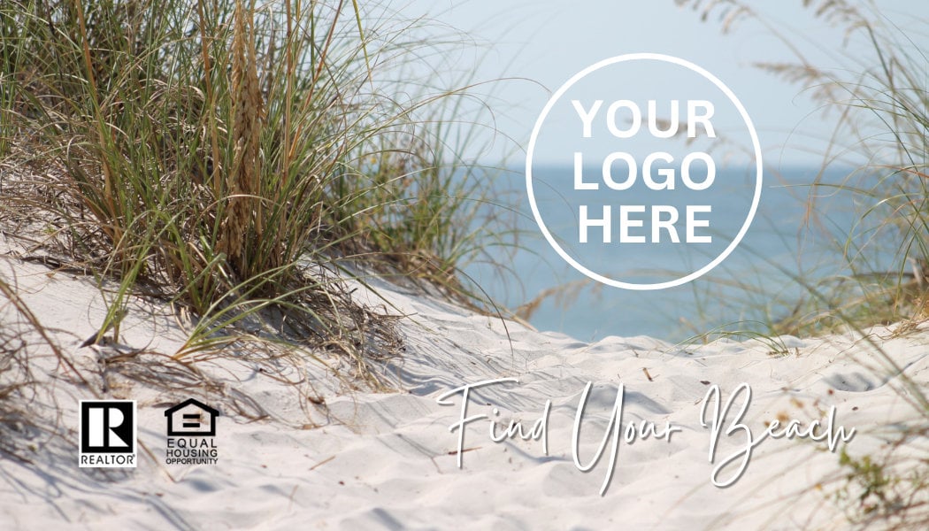 Beach Realtor Business Card Canva Template, Beach Realtor Marketing ...