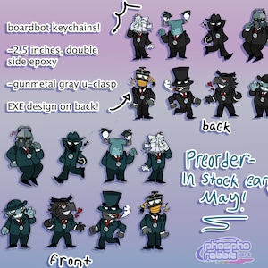 Toontown Corporate Clash - Boardbot Epoxy Keychains (2.5 Inches, Double ...