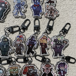 Toontown Corporate Clash Mini Keychains - 2 Inches, Front Side Epoxy - Etsy
