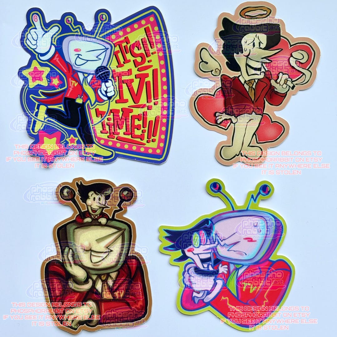 Deltarune Chapter 3 Tenna & Spamton Stickers - ~3 Inches, Water ...