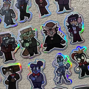 Toontown Corporate Clash Holographic Stickers - 2 Inches - Etsy