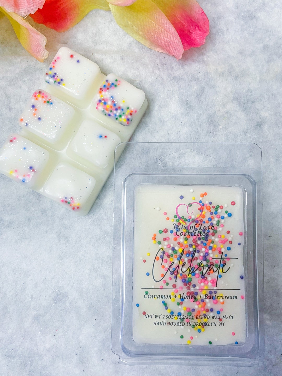 Birthday Cake Clamshell Wax Melt Confetti Cake Dessert for Friend ...