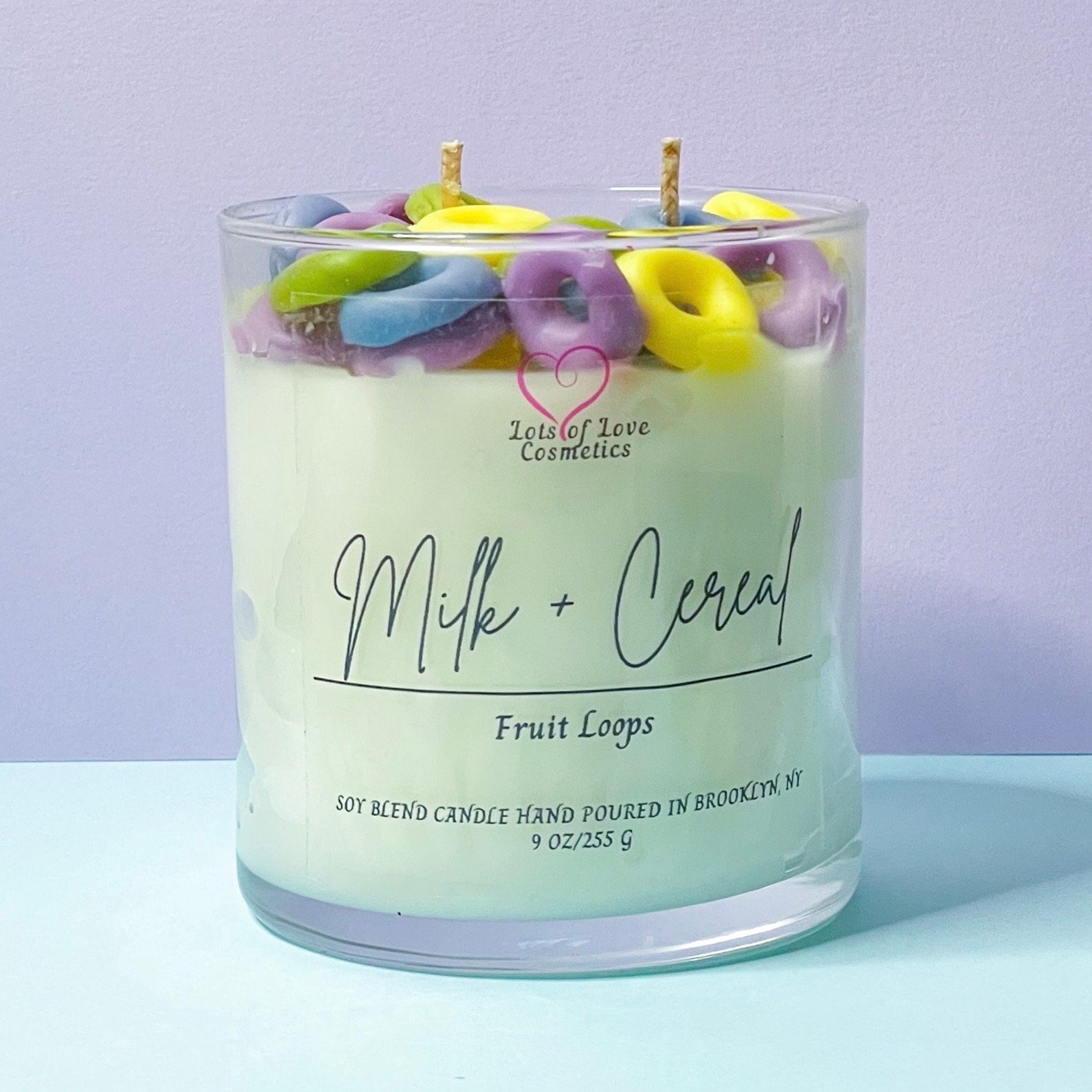 Fruit Loop Scented Candle: Nostalgic Cereal Soy Blend, 9oz - Etsy