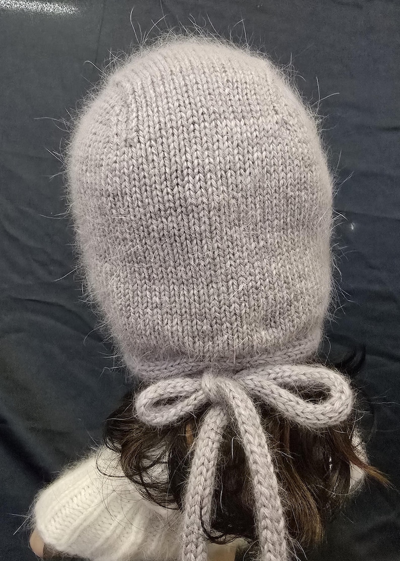 Bonnet Hat – Soft Knit Winter Hat for Women.angora Merino Bonnet Cozy ...