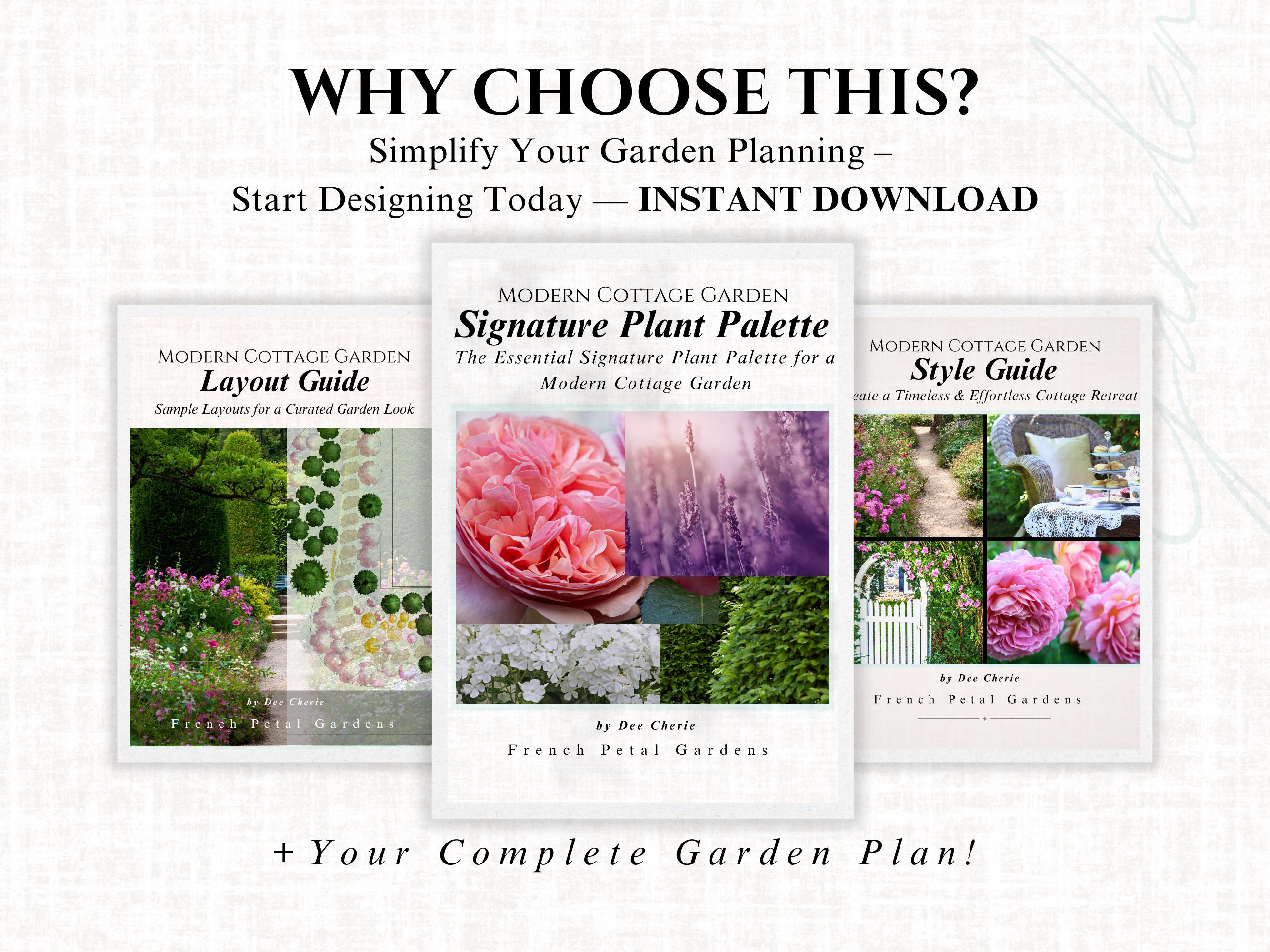 Structured Garden Design Plan With Boxwood and Perennials Full Sun ...