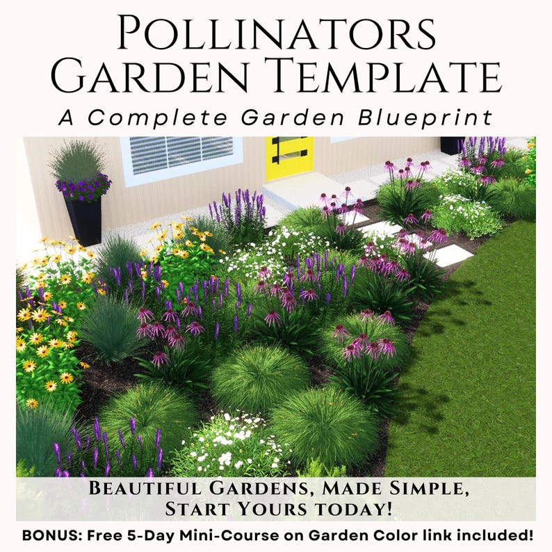 Pollinator Garden Design for Zone 6–7 With Native Wildflowers | Low ...