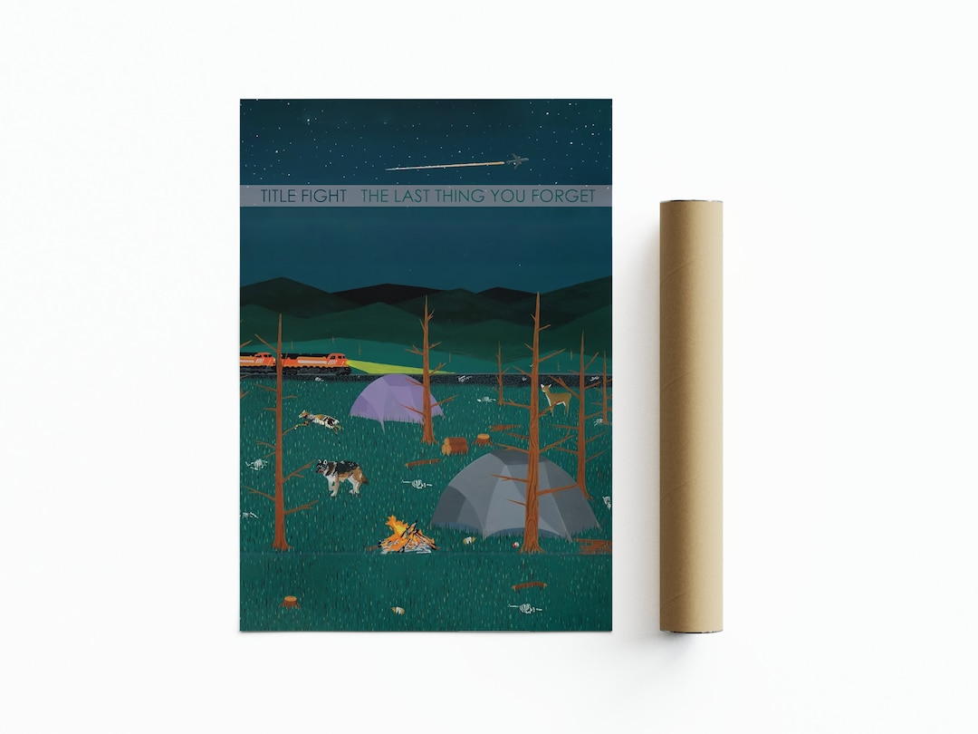 Title Fight the Last Thing You Forget Poster - Etsy
