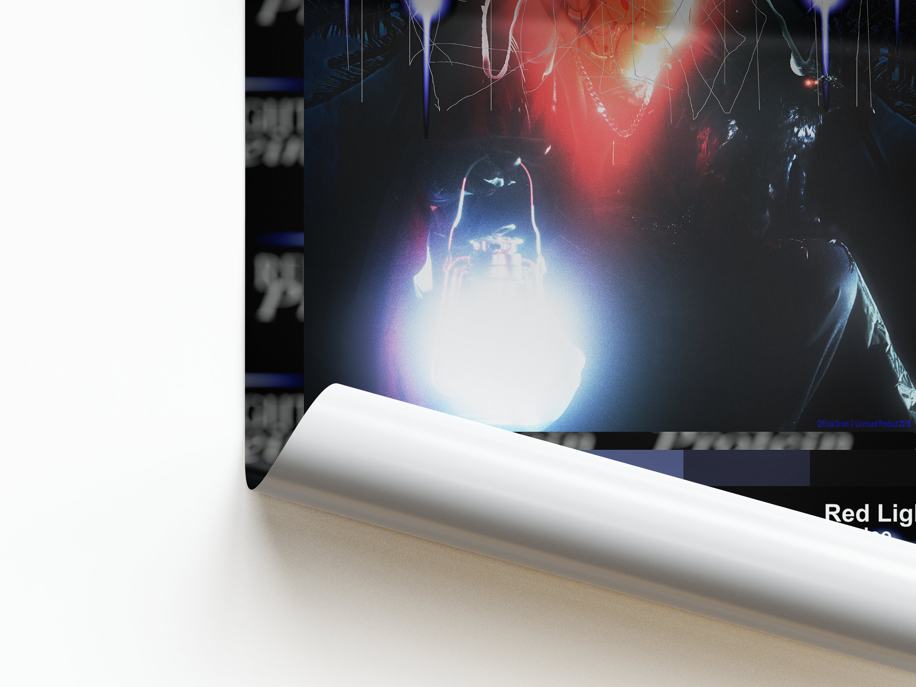 Bladee Red Light Poster - Etsy