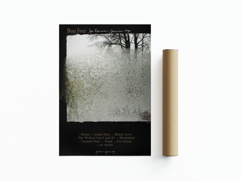 Bon Iver for Emma, Forever Ago Poster - Etsy