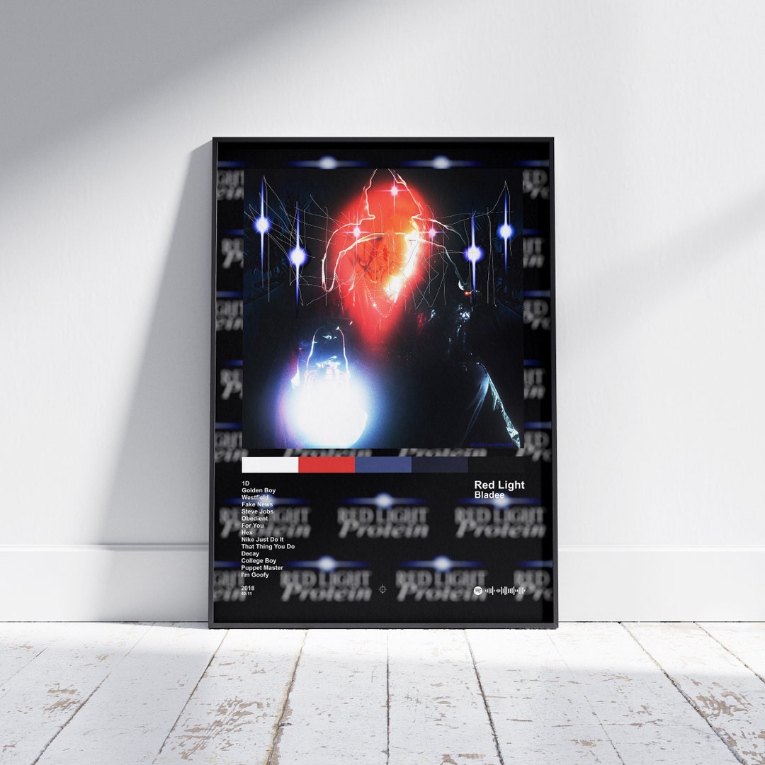 Bladee Red Light Poster - Etsy