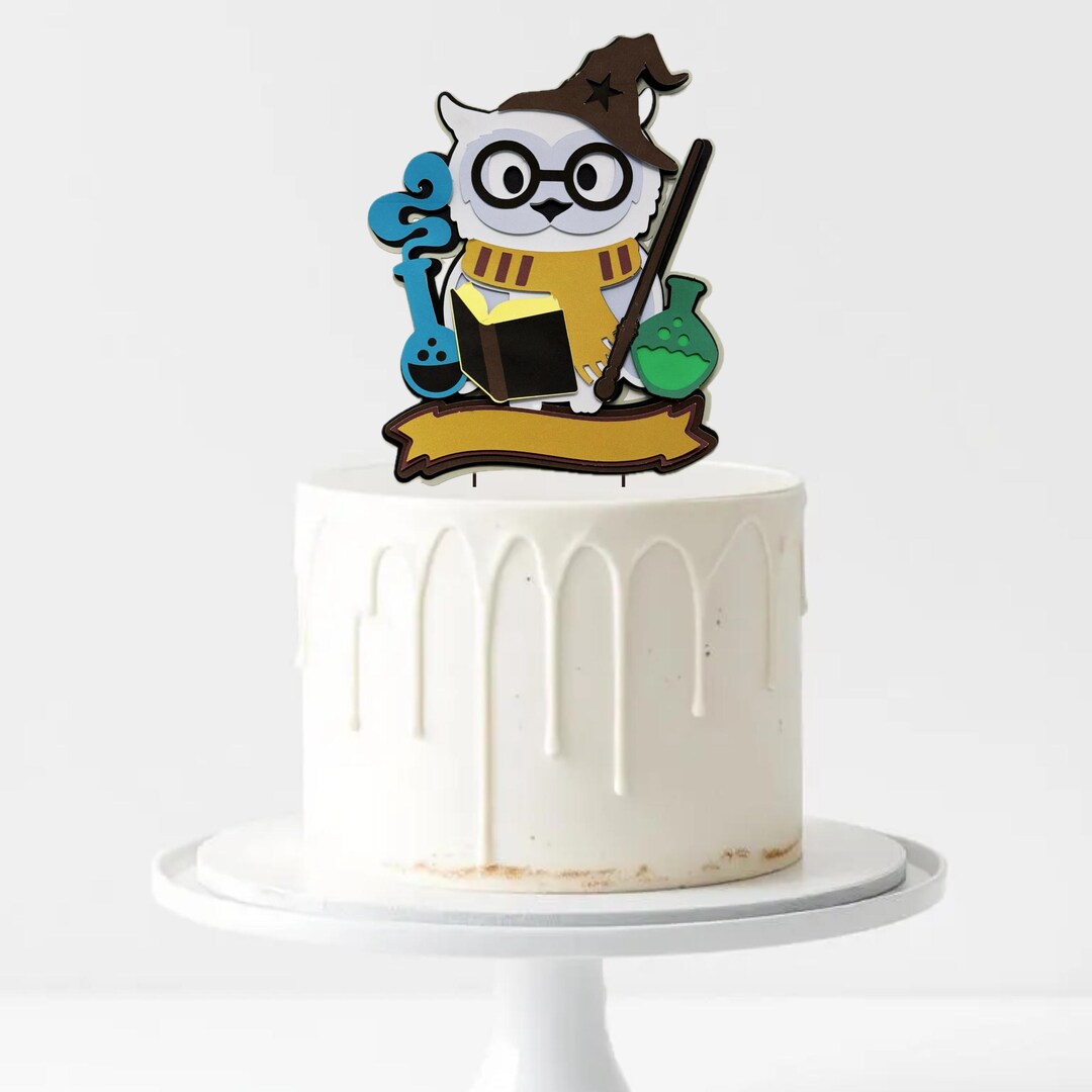 Wizard Cake Topper, Wizard School Cake Topper,wizard Cake Topper, Kid ...