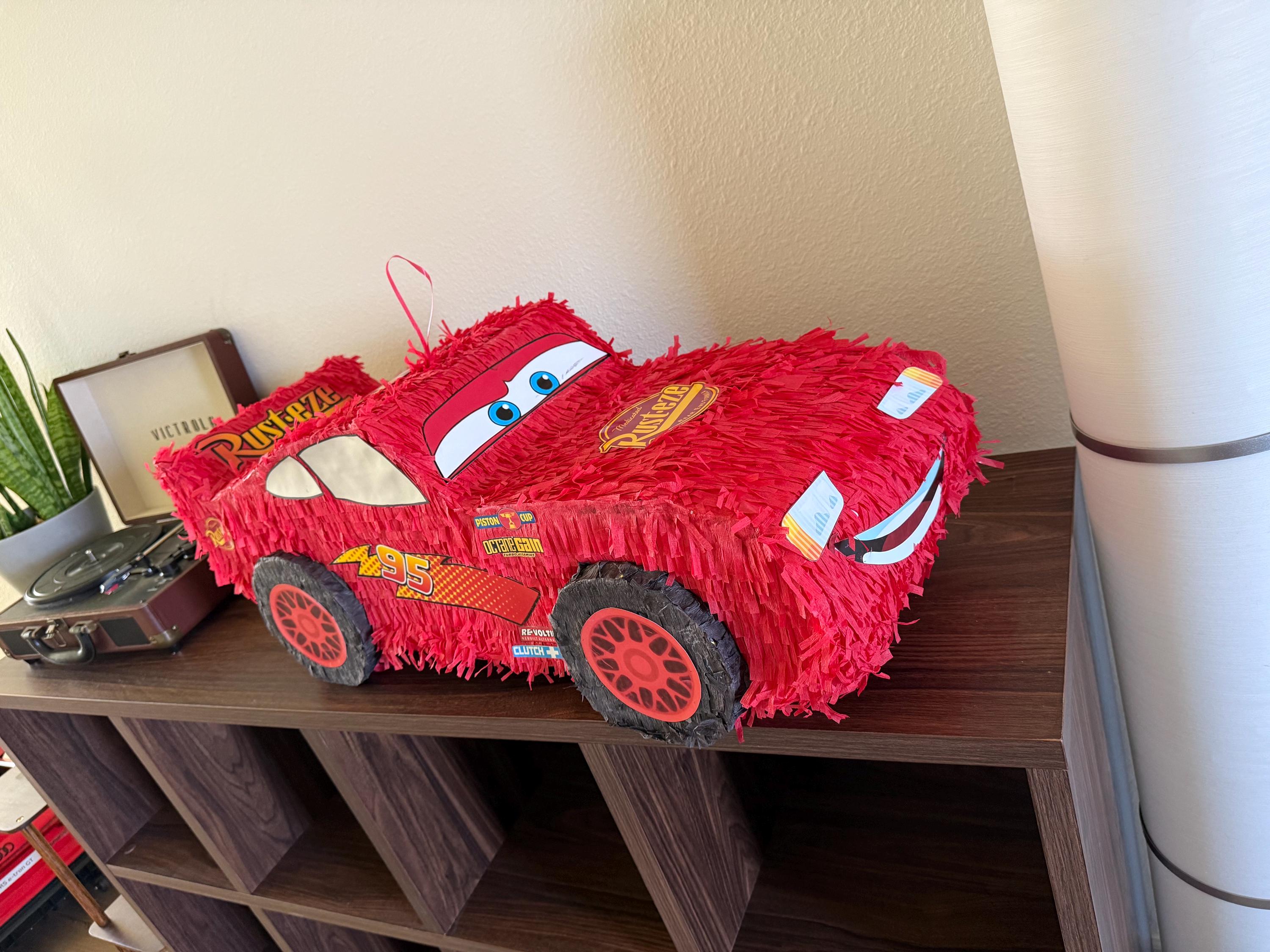 Lightning Mcqueen Handmade Piñata for Kids Birthday Party / Piñata De ...
