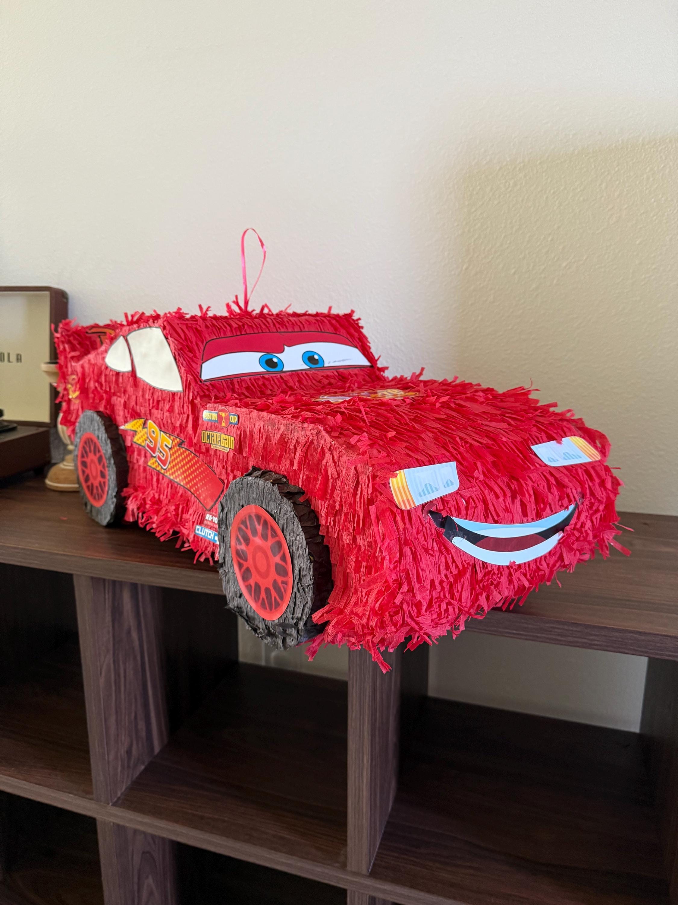 Lightning Mcqueen Handmade Piñata for Kids Birthday Party / Piñata De ...