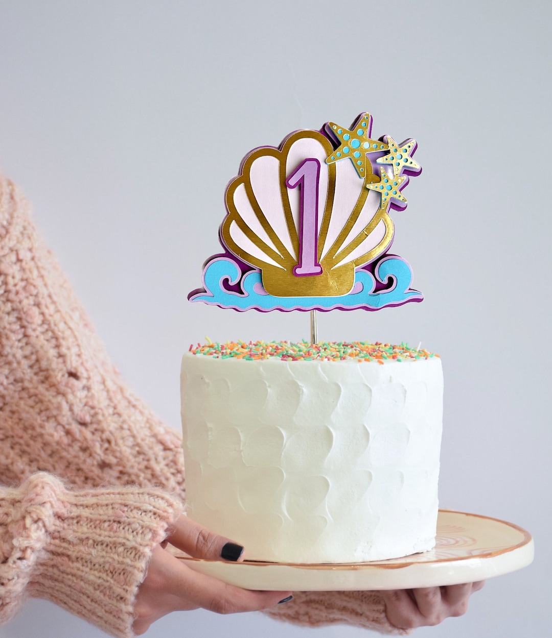 Topper de gâteau personnalisé | Toppers gâteaux sirène | Topper de ...