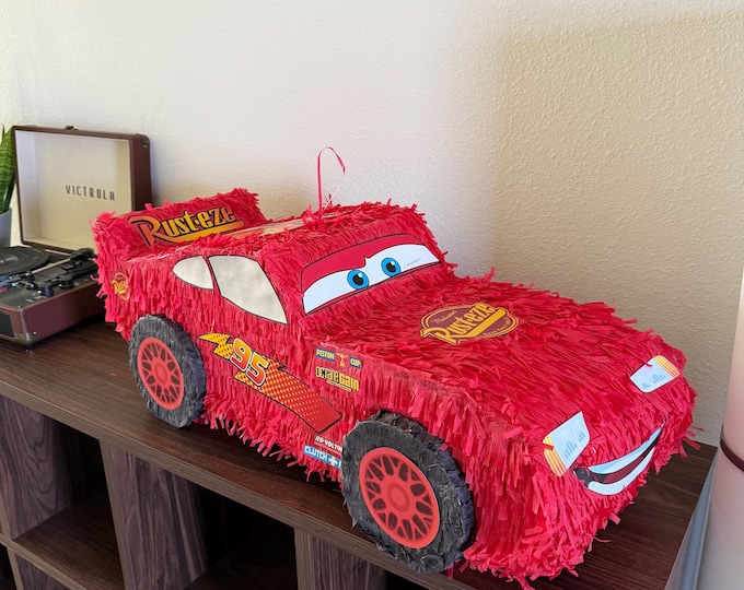 Lightning Mcqueen Handmade Piñata for Kids Birthday Party / Piñata De ...