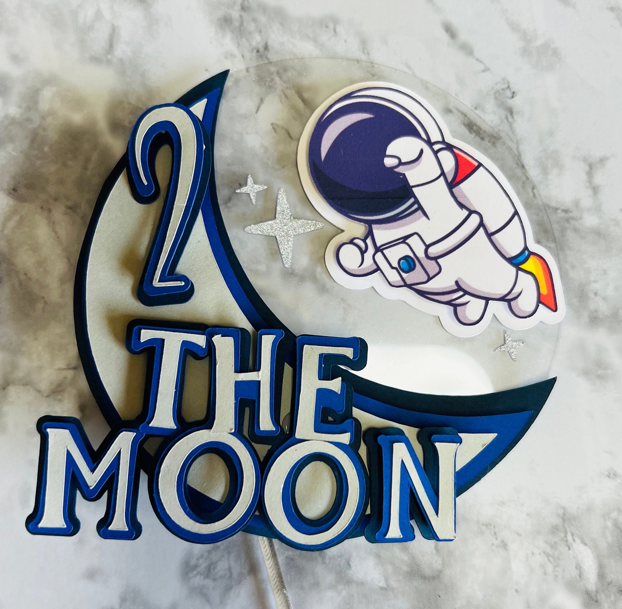Custom Cake Topper| Space Cake Topper | Birthday Cake Topper | Galaxy ...