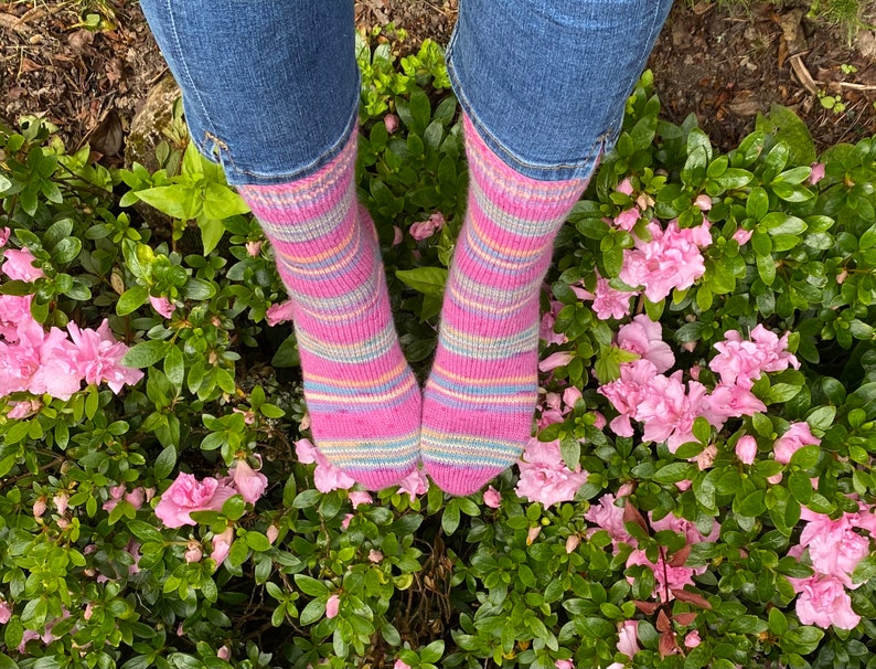 Tippy Toes Toe up Sock Knitting Pattern, Easy Sock Pattern, PDF Instant ...