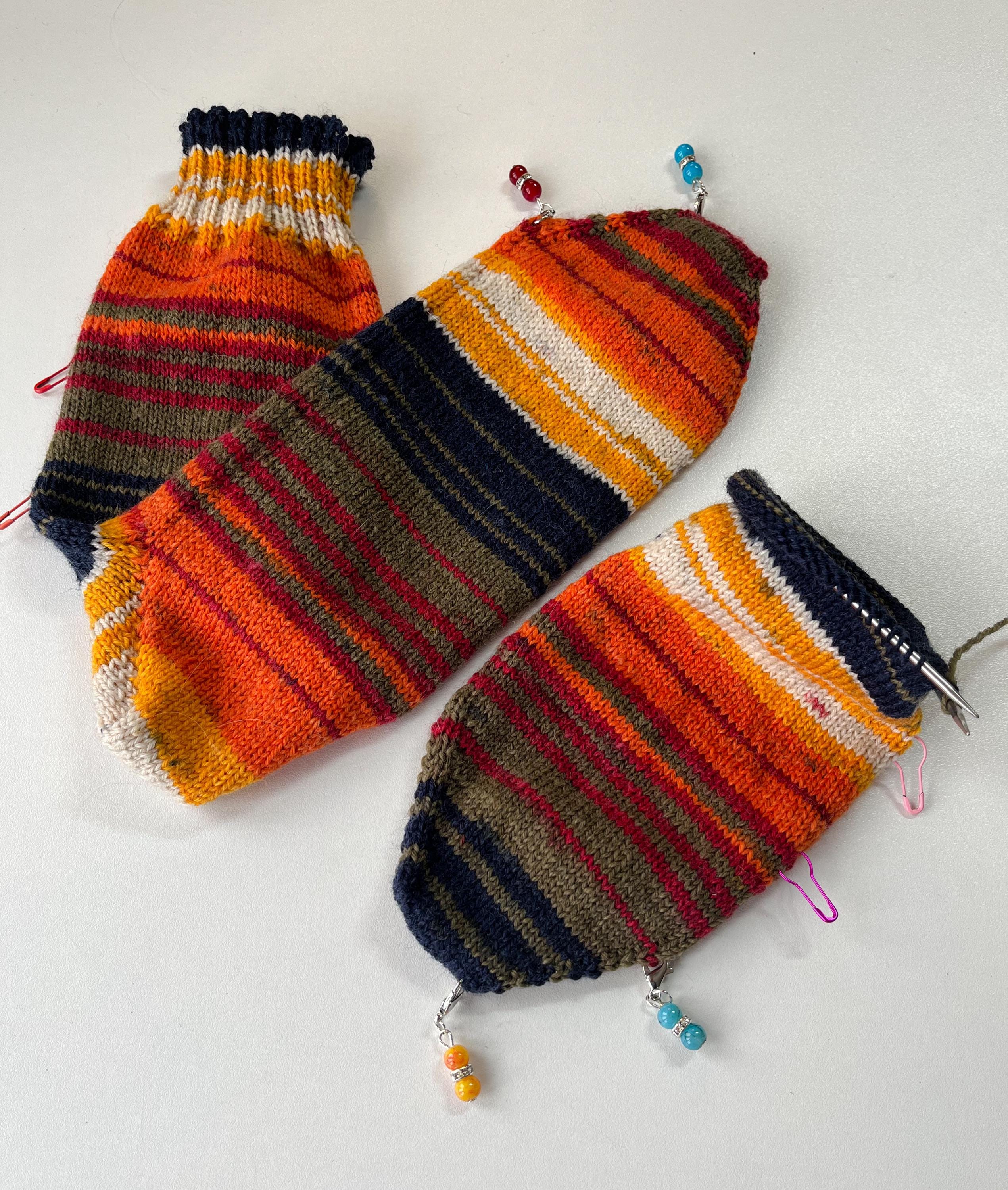 Tippy Toes Toe up Socks Knitting Pattern, Mens and Larger Sizes, Easy ...
