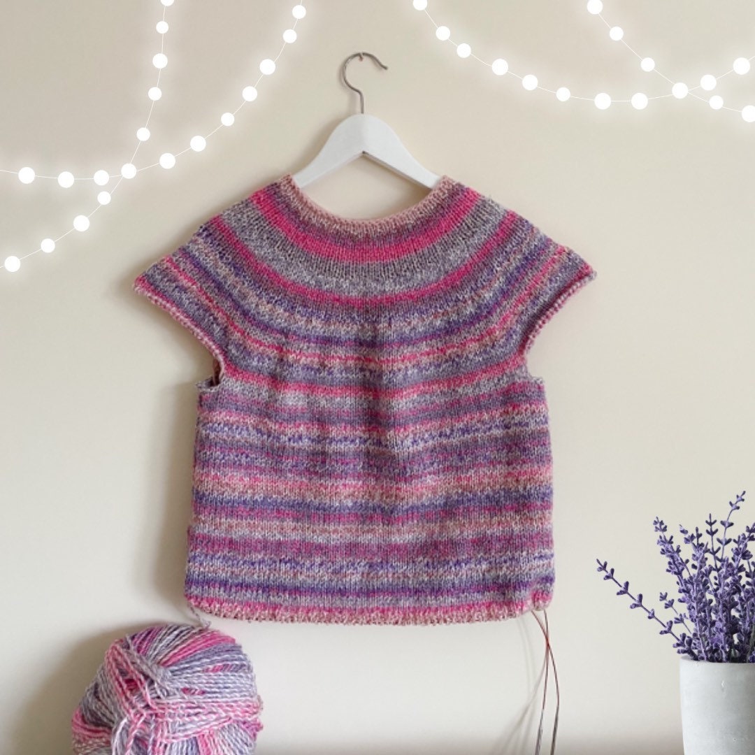 Easy Does It Top Down PDF Knitting Pattern Easy Knitting Pattern Top ...