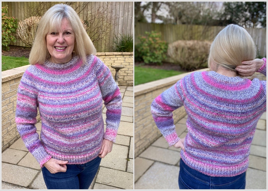 Easy Does It Top Down - PDF Knitting Pattern | Easy Knitting Pattern ...