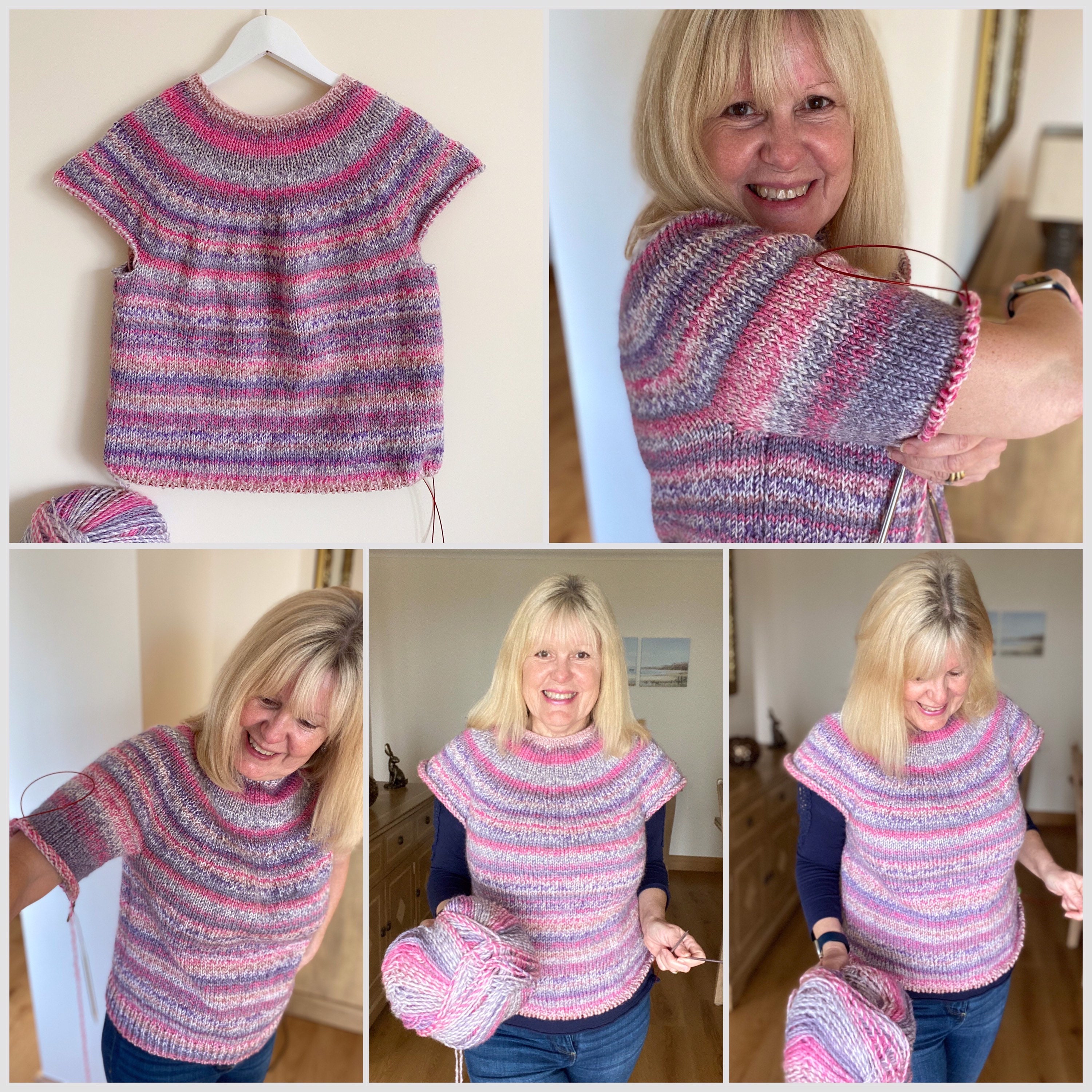 Easy Does It Top Down - PDF Knitting Pattern | Easy Knitting Pattern ...
