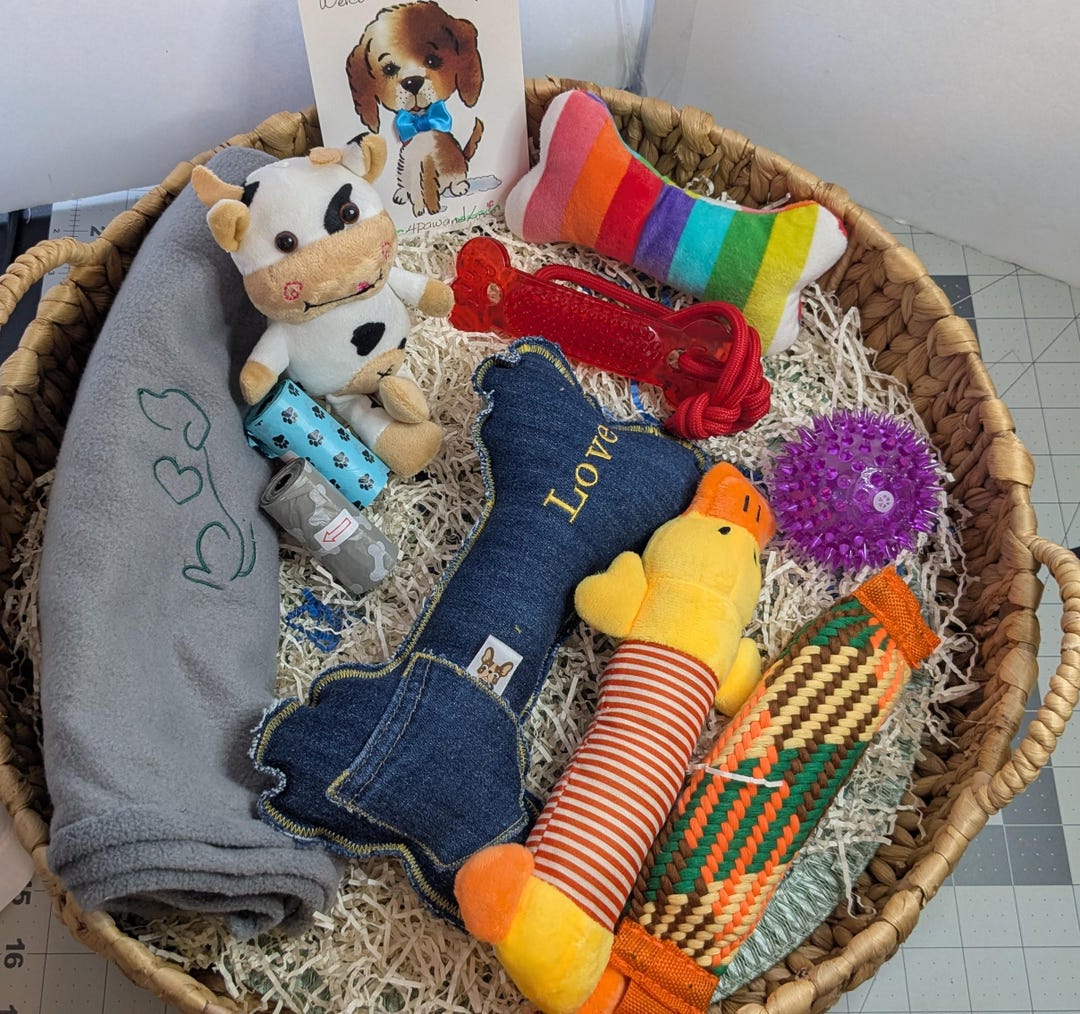 Puppy Gift Box, New Puppy Gift Box. Gift Box. Welcome Home Puppy. Toys ...