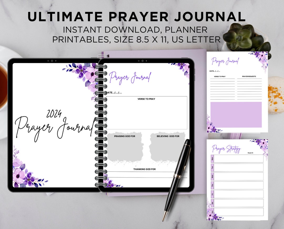 Prayer Journal Printable, Prayer Planner Printable, Bible Study Planner ...