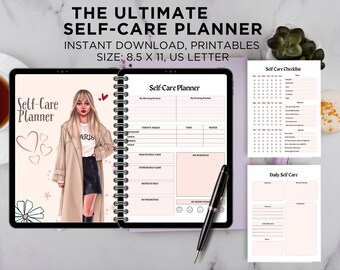 Self-care Planner Printable Self-love Journal Mental Health Worksheet ...