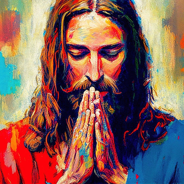 Abstract Paintings of Jesus - Etsy
