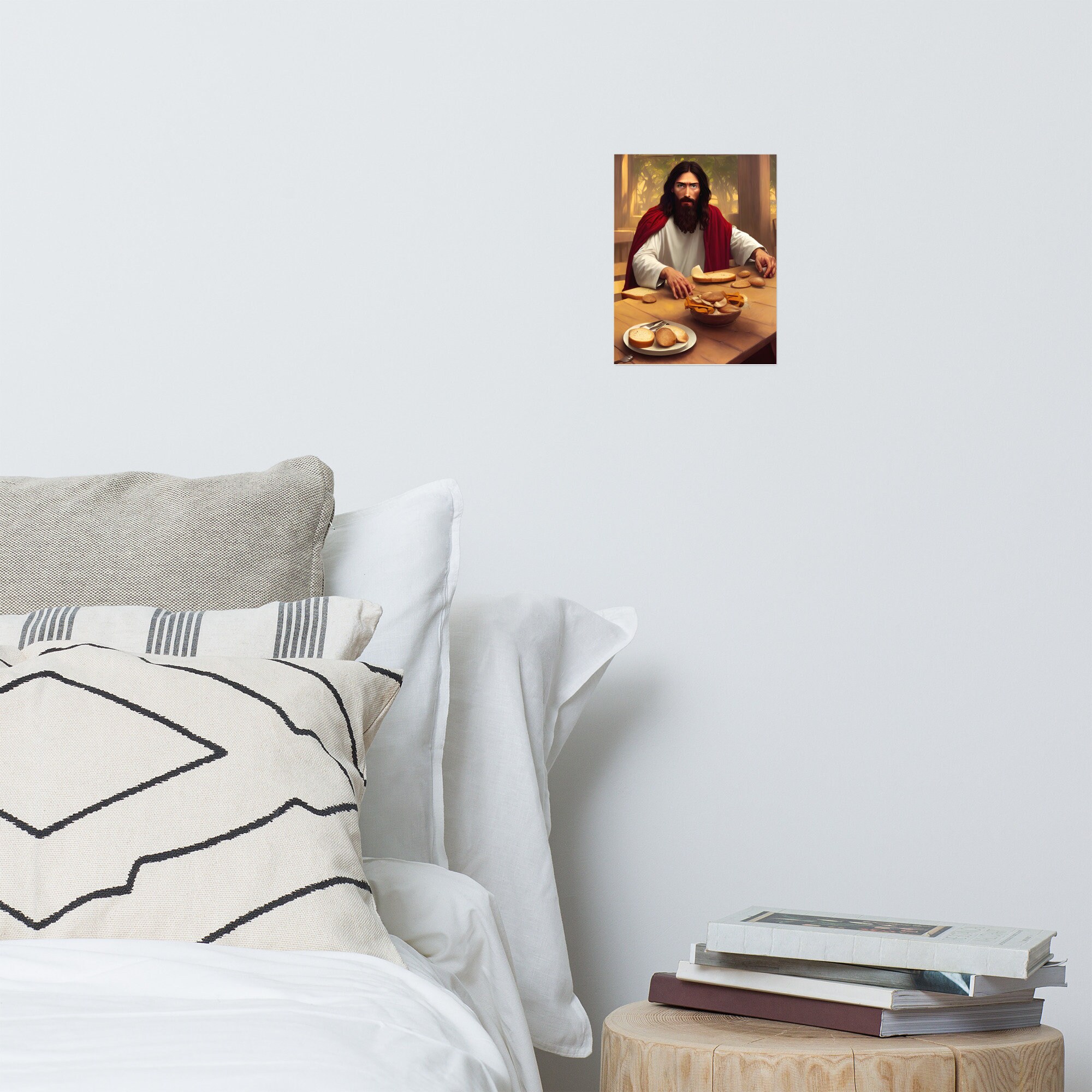 Premium Poster - Ai Generated Art - A Seat at the Table With Jesus - Etsy