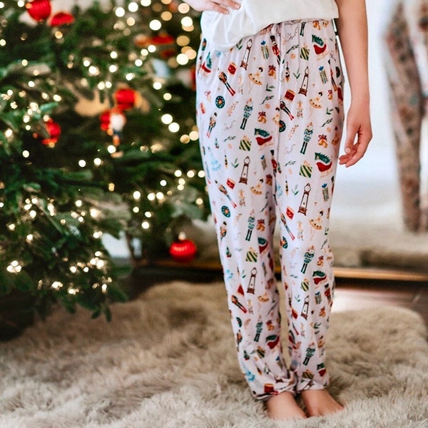 Womens Bamboo Nutcracker Adult Pajamas, Family Matching Christmas ...
