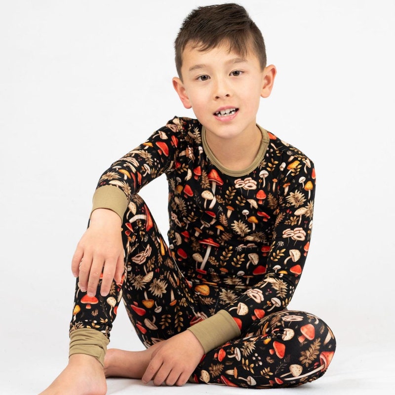 Girls Pajamas Mushrooms - Etsy