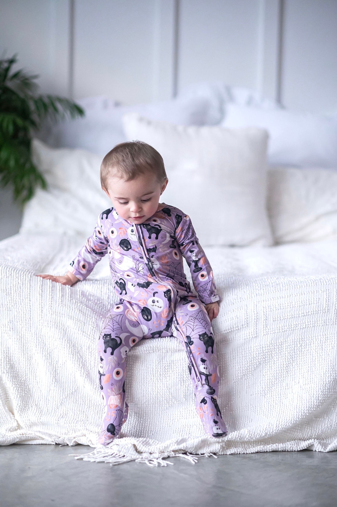 Bamboo Halloween Zippered Footie Pajamas for Babies & Toddlers, Footed ...