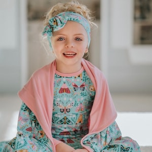 Magical Moths Two-piece Bamboo Pajamas, Girls Pajamas Set, Toddler Girl ...