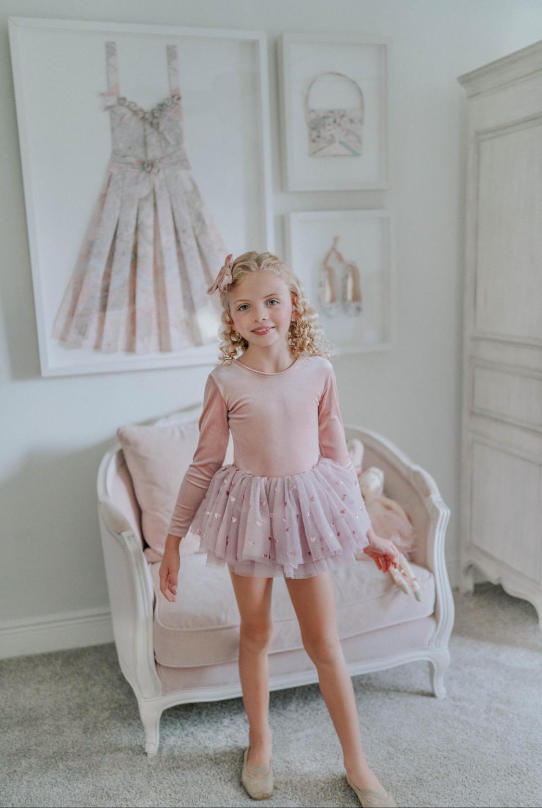 Body tutu en velours rosewater pour fille - Tenue d'anniversaire avec ...