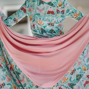 Magical Moths Two-piece Bamboo Pajamas, Girls Pajamas Set, Toddler Girl ...