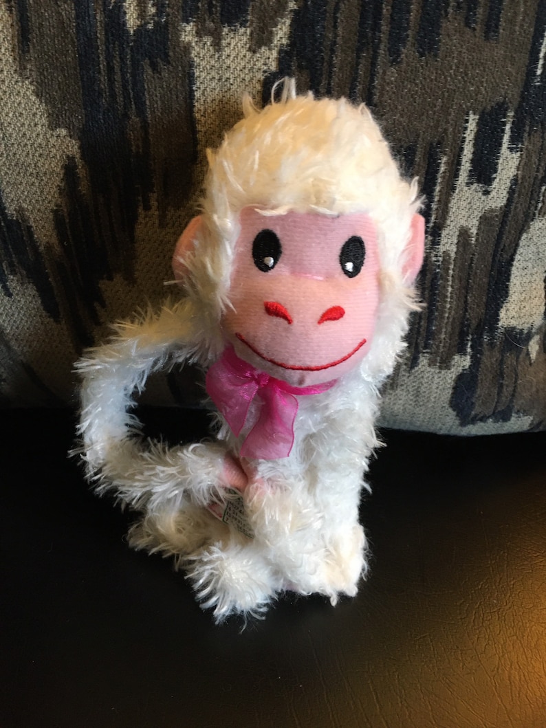 White Monkey With Smiley Pink Face Ink Bingo Marker.(daubie) Fun to ...