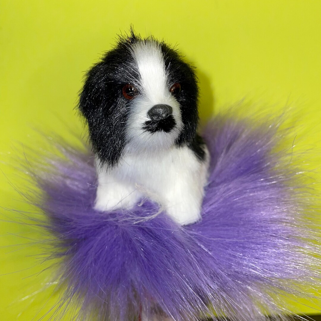 Realistic Black and White Dog Bingo Topper With Dauber. Each is One of ...