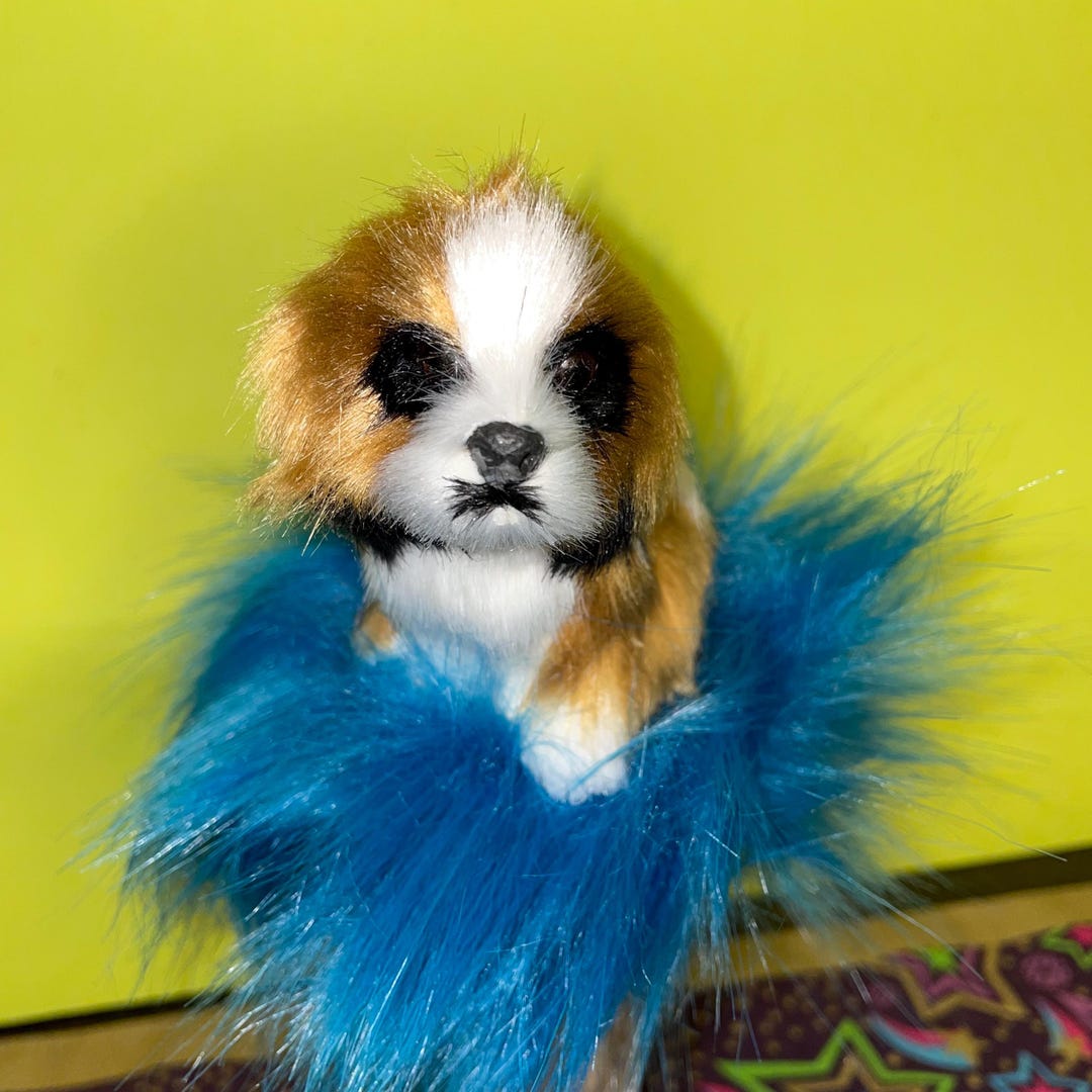 Realistic Brown and White Dog Bingo Topper With Dauber. Each is One of ...