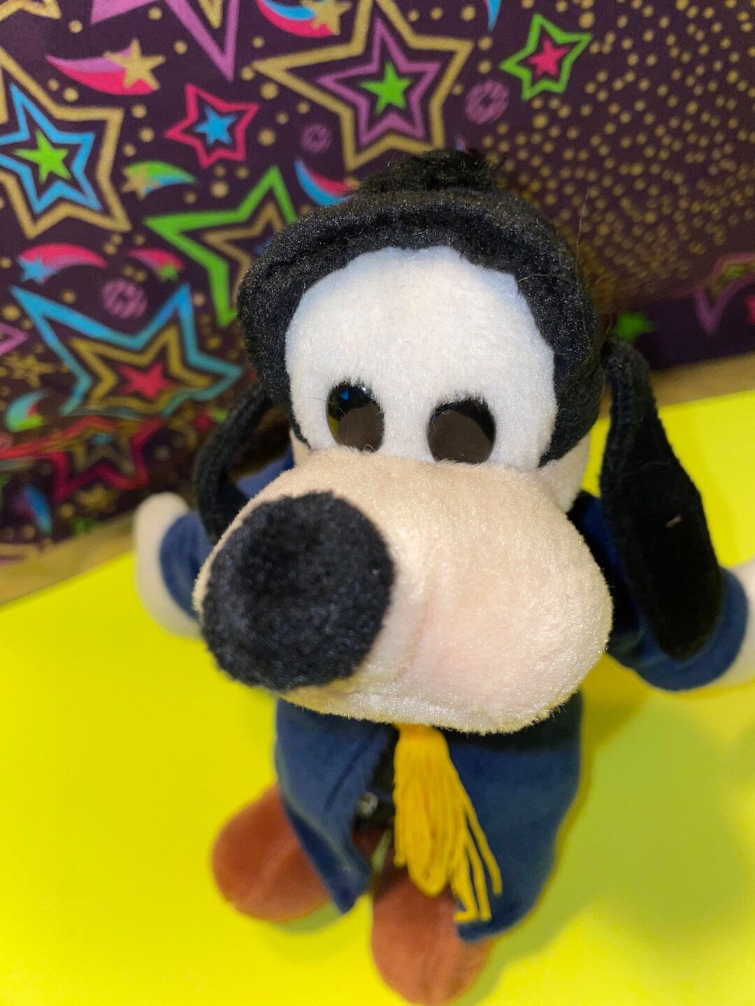 Goofy Wizzard He Will Make You Smile. Blue Gown With Yellow Tassel. One ...