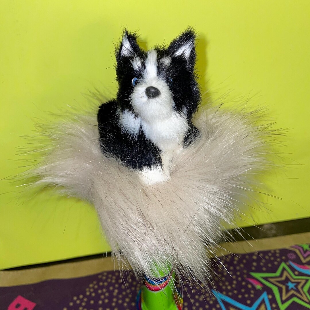 Realistic Black and White Dog Bingo Topper With Dauber. Each is One of ...