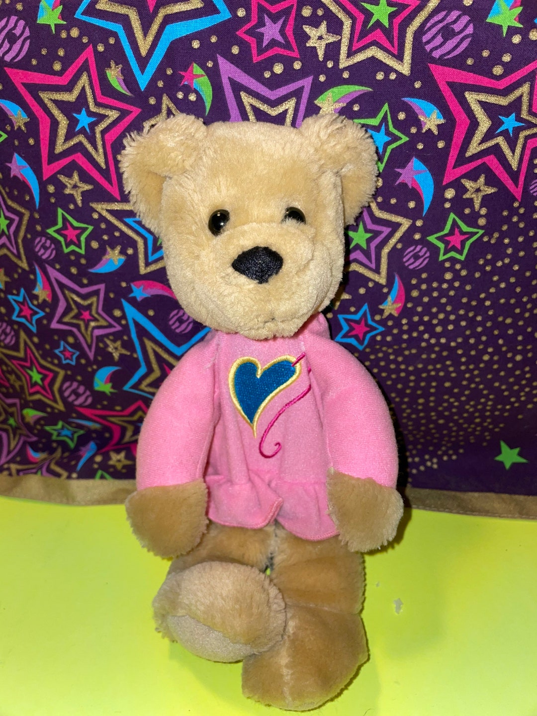 Pink Teddy Bear. He Will Make You Smile. Tan Bear With Pink Shirt. One ...